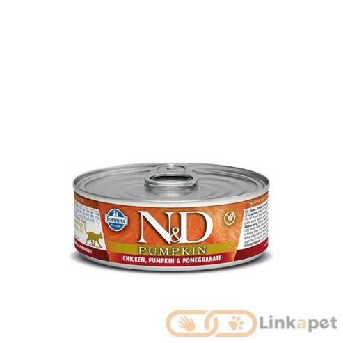 N&D Can Cat Pumpkin Chicken&Pumpkin&Pomegranate – 80gr