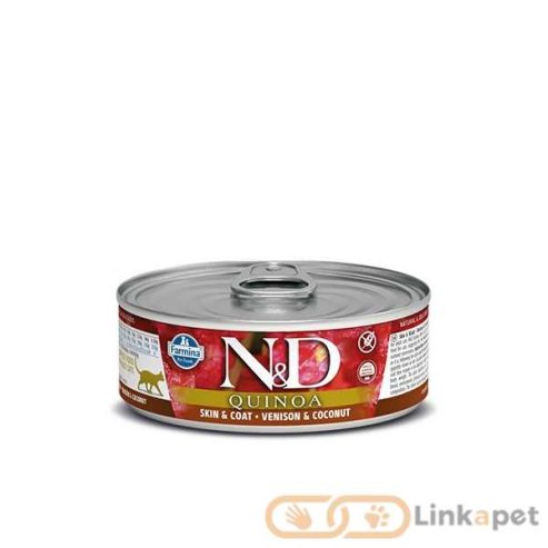 N&D Can Cat Quinoa Venison&Coconut – 80gr