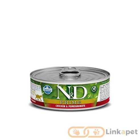 N&D Can Cat Prime Kitten Chicken&Pomegranate – 80gr