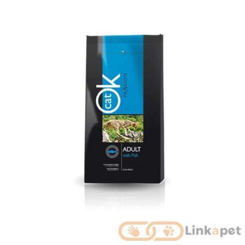 OK Cat Passion Adult with Fish hrana za odrasle mačke, riba – 1.5kg