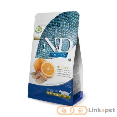 Farmina N&D Ocean Cat Herring&Orange Neutered Adult – 300g