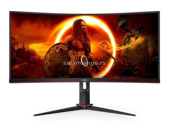 AOC Monitor 34 CU34G2XP/BK VA WQHD 180Hz