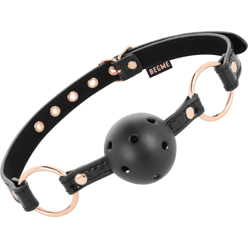 Beg me ball gag black