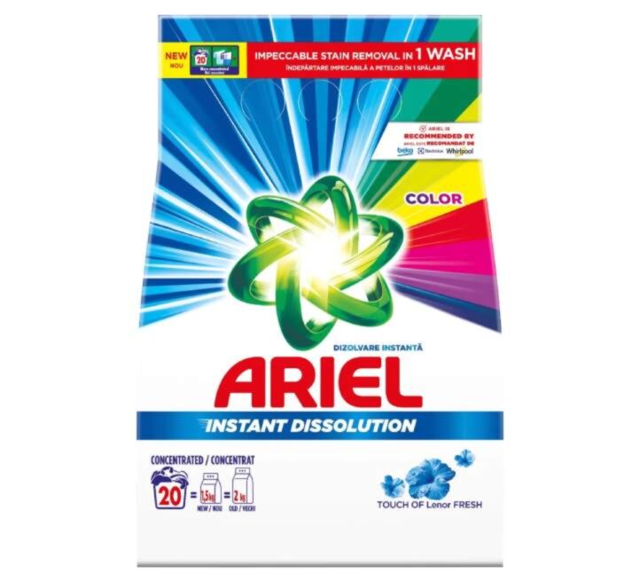 Ariel Touch of Lenor Color 20 pranja