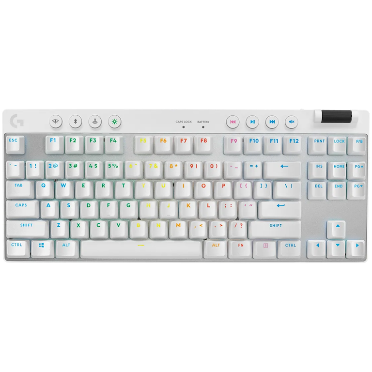 LOGITECH G PRO X TKL LIGHTSPEED Mechanical Gaming Keyboard - WHITE - US INT'L - TACTILE