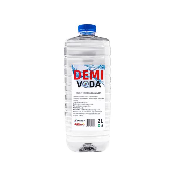 B ENERGY DEMINERALIZOVANA VODA 2L