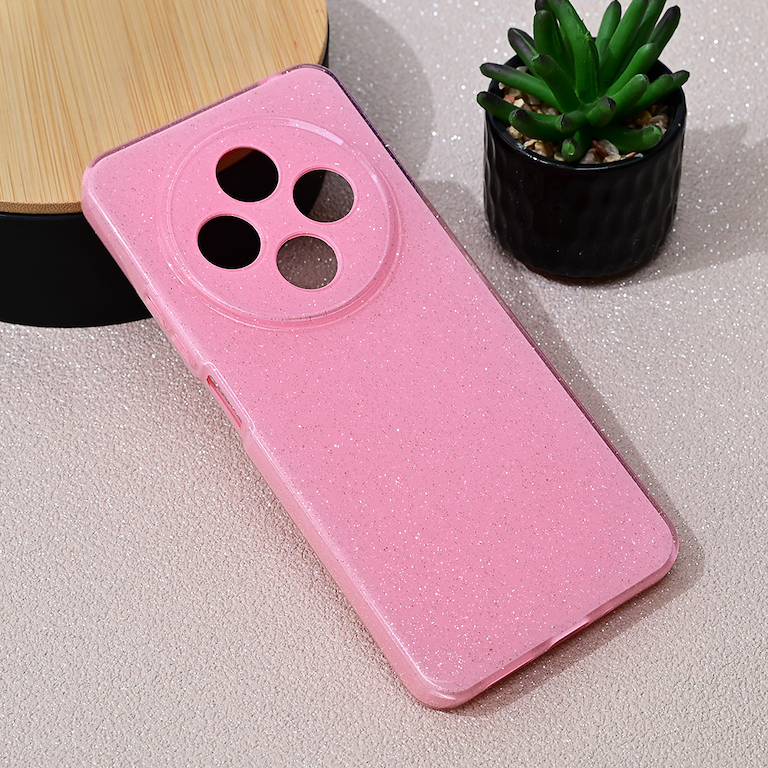 Futrola Sparkle Dust za Xiaomi Redmi 14C/Redmi A4 roze