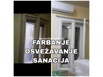 Farbanje drvene stolarije