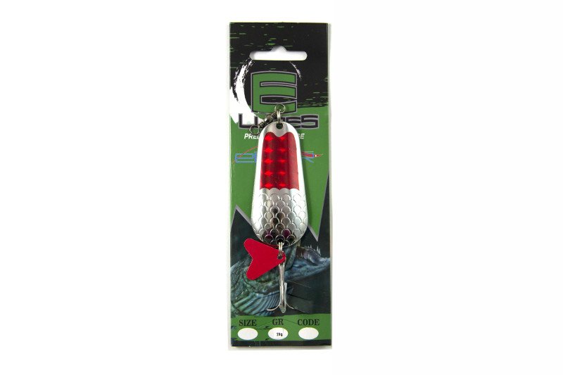 Enter E LURES SPOON 28gr SILVER RED