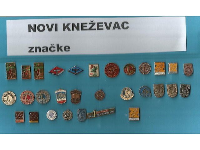 Novi Knezevac znacke - kolekcija sa slike