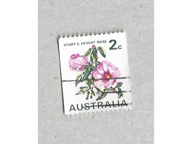 (M) markica 1973 Aust. 2c Sturt`s Desert Rose