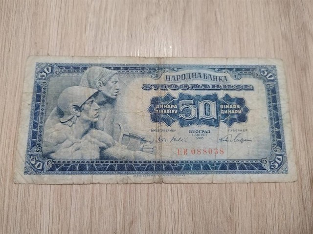 50 dinara 1965