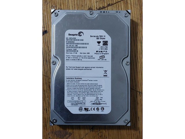 Hard disk HDD Seagate Baracuda 7200RPM 320GB