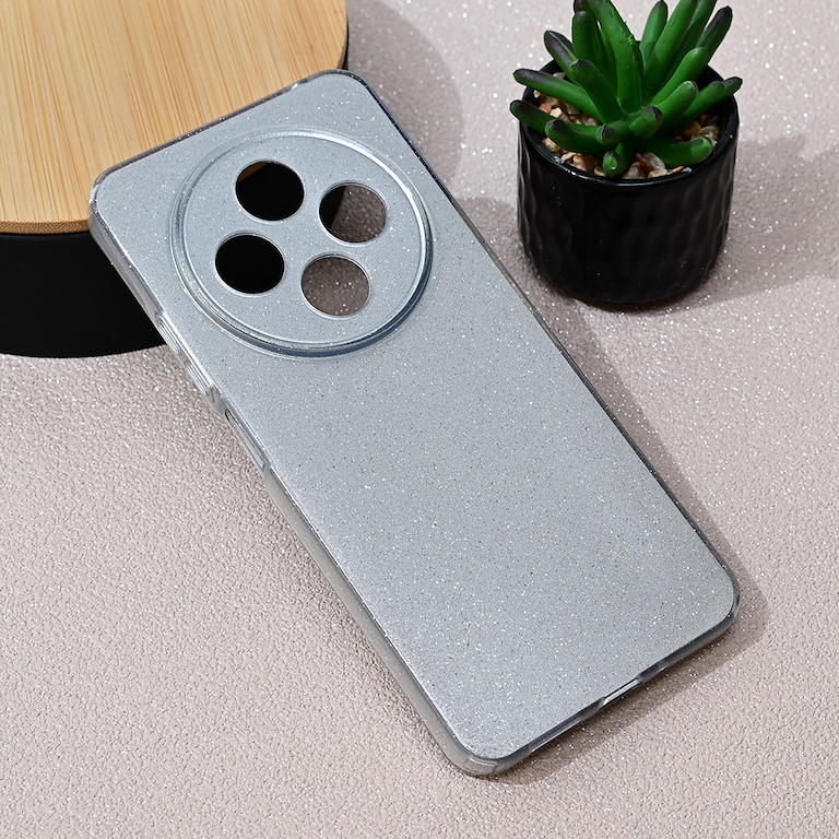 Zastitna maska (futrola) Sparkle Dust - Xiaomi Redmi 14C/Redmi A4 srebrna
