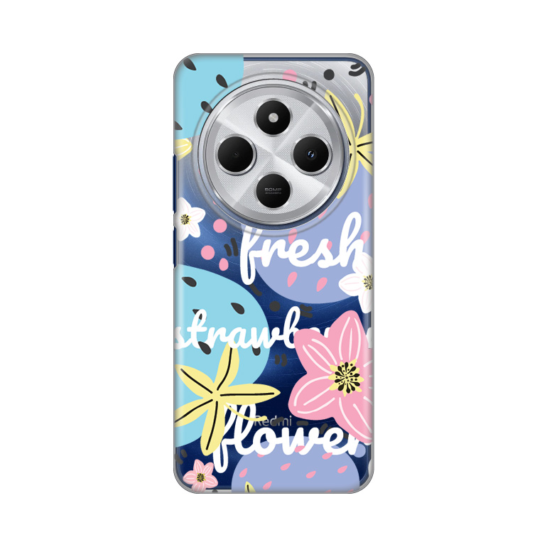 Zastitna ultra tanka (skin) maska / futrola PRINT - Xiaomi Redmi 14C/Redmi A4 Fresh Pastel