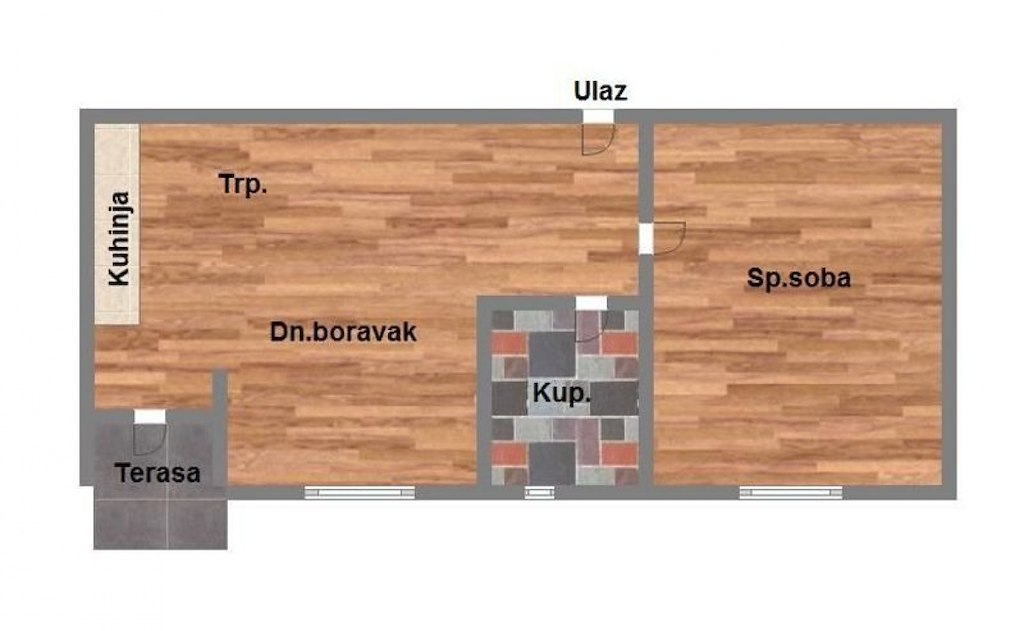 - 5 minuta do Limana 4 - Dvosoban 41m2 - TELEP -