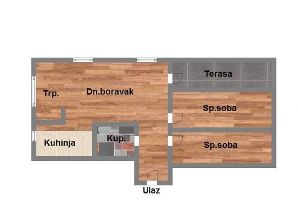 trosoban stan 66m2 telep izgradnja