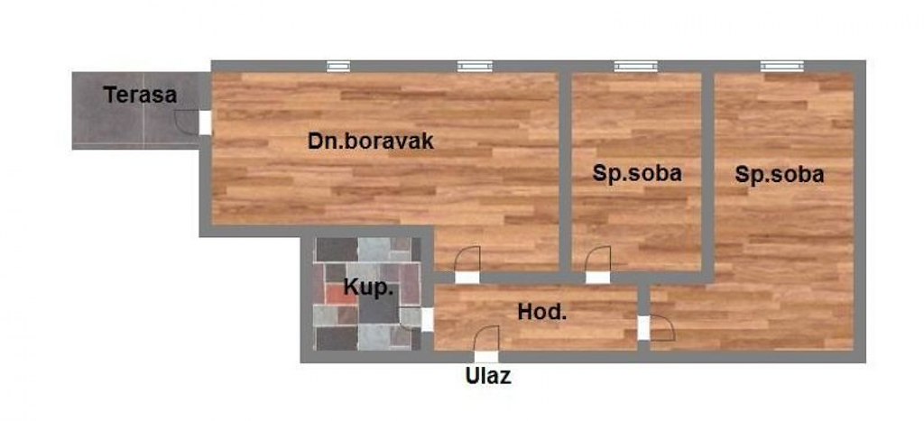 trosoban stan 52m2 telep izgradnja