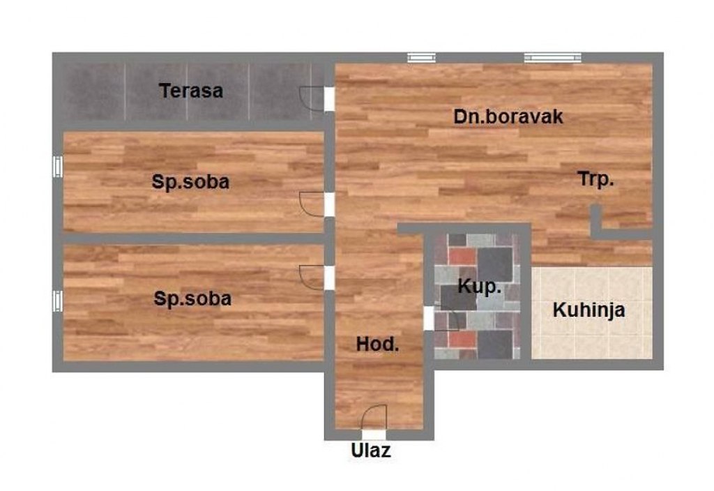 trosoban stan 71m2 telep izgradnja