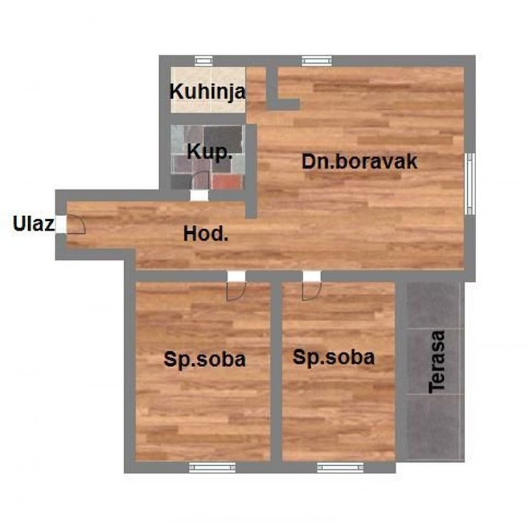 trosoban stan 66m2 telep izgradnja