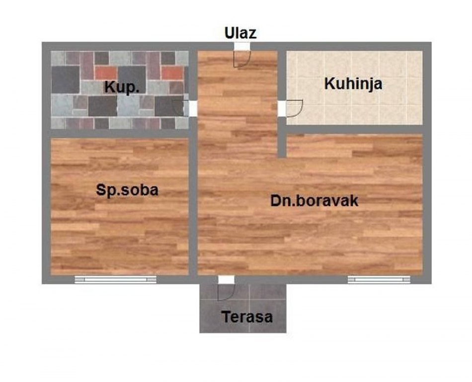 dvosoban stan 31m2 telep izgradnja