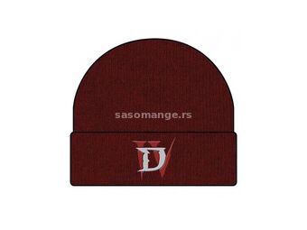 Kapa Diablo IV A New Threat Beanie Dark Red