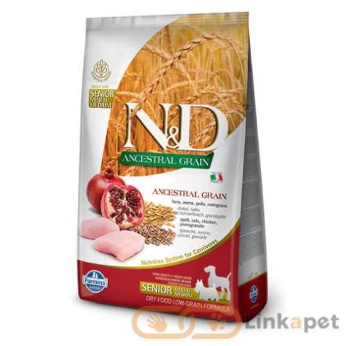 N&D AG SENIOR CHICKEN&POM. MINI&MEDIUM 2,5KG