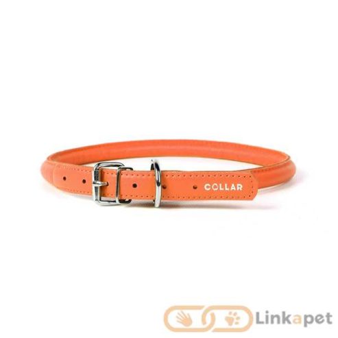 Collar ogrlica za pse okrugla narandžasta – 17cm- 20cm