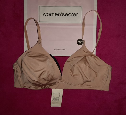 WS bež/nude microfiber bralette 80B NOVO!%