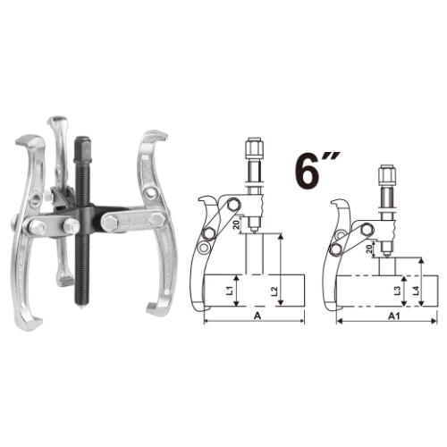 Ingco HGP08036 Radapciger 3 kraka 6″