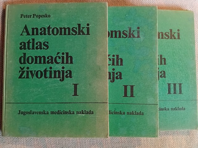 Peter Popesko Anatomski atlas domaćih životinja 1-3