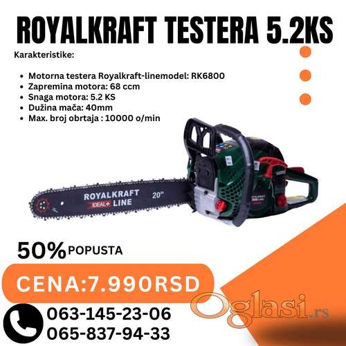 ROYALKRAFT Motorna testera LINE 5.2 KS