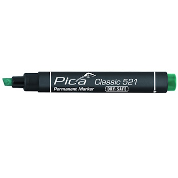 Pica permanent marker Classic zeleni kosi set 5/1 PC521/36