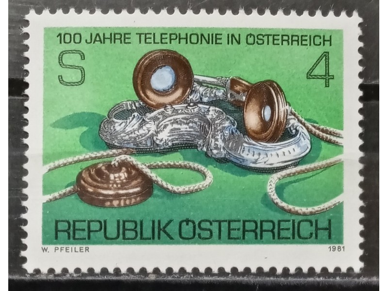 AUSTRIJA 1981 - 100g. TELEFONIJE **