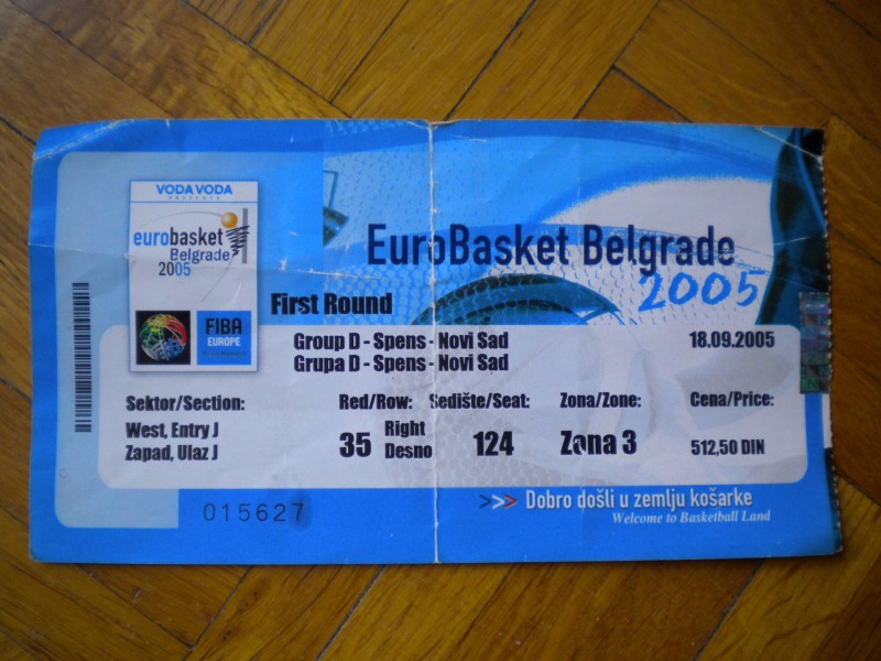 EuroBasket Belgrade 2005, group D, SPENS Novi Sad