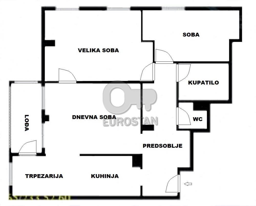 Bulevar Mihajla Pupina, Četvorosoban stan na prodaju, 92m2, 310.000€