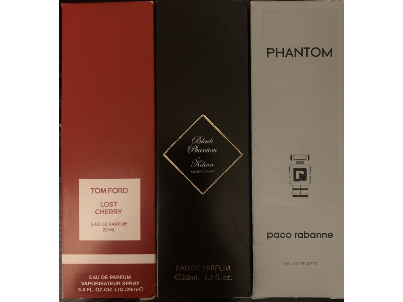 NOVO MUŠKI LOT 6 - LOST CHERRY, BLAC PHANTOM, PHANTOM