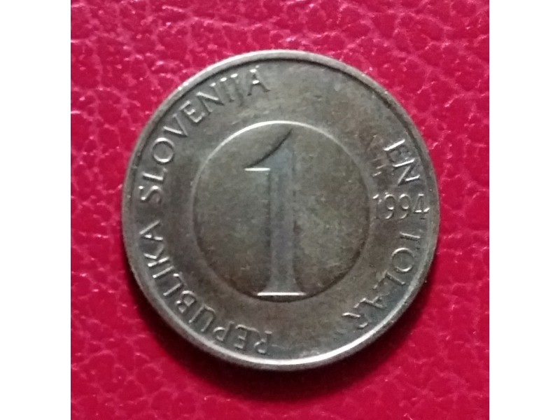 Slovenija - 1 tolar 1994. redja varijanta