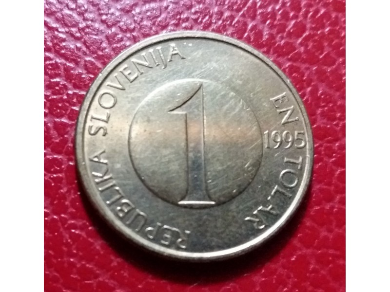 Slovenija - 1 tolar 1995. redja varijanta