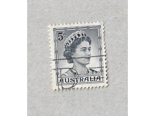 (M) markica 1959 Aust.  5d Blue Type B Queen Elizabeth