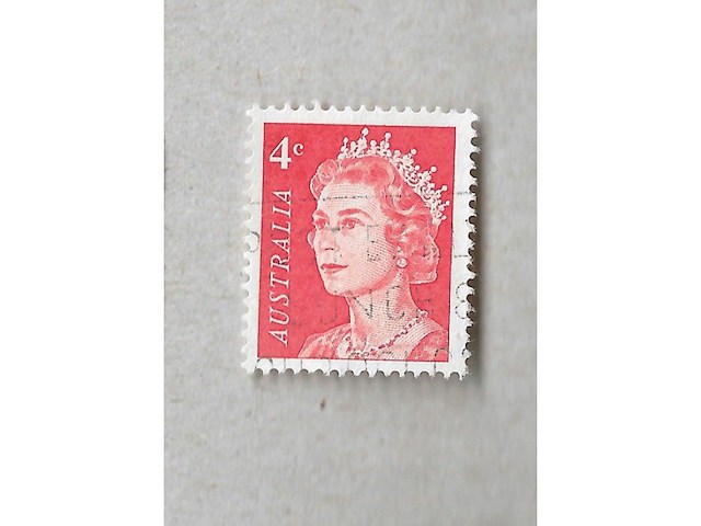 (M) markica 1966 Aust.  4c Red Queen Elizabeth