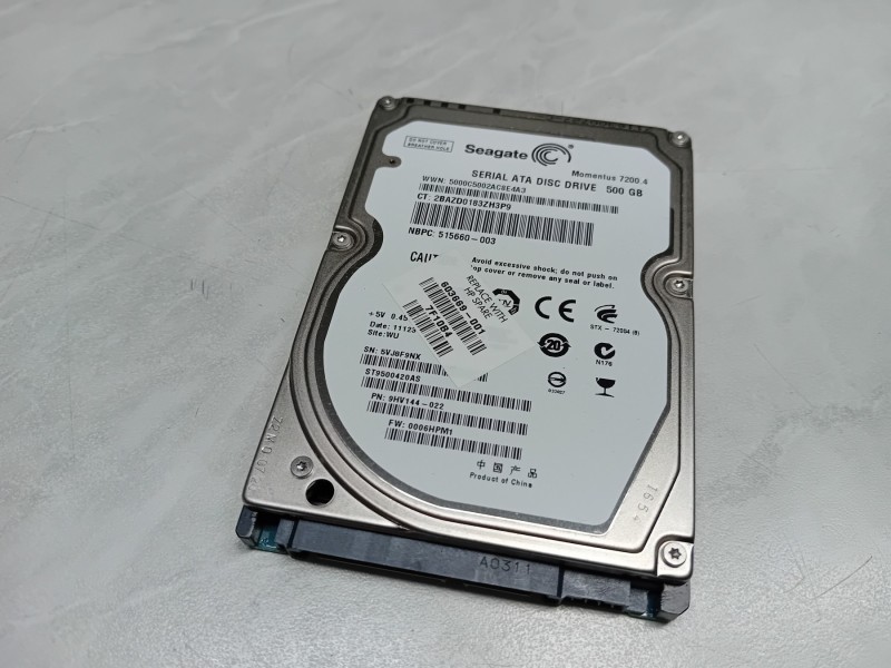 hard disk 2,5 500gb sataII ispravan seagate win 10