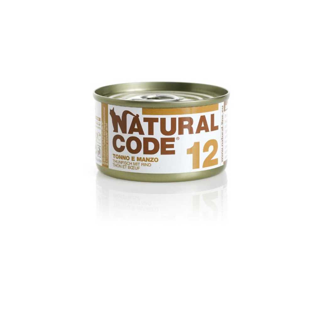 Natural Code Cat konzerva za mačke - Tuna and Beef 85g