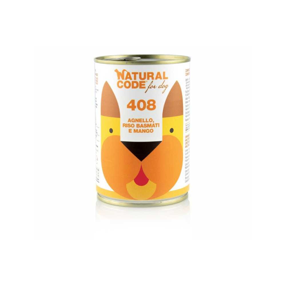 Natural Code Dog konzerva za pse - Lamb, Basmati Rice and Mangos 400g