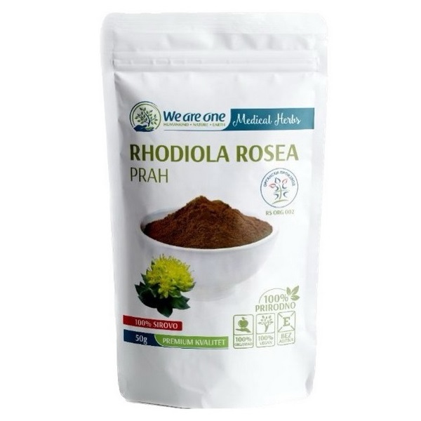 Rhodiola Rosea prah organic 50g We Are One