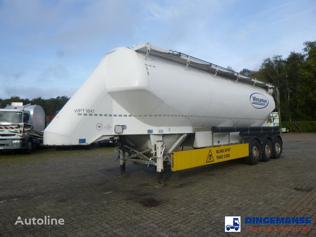 Feldbinder Powder tank alu alu 49 m3 / 1 comp cisterna za prevoz cementa