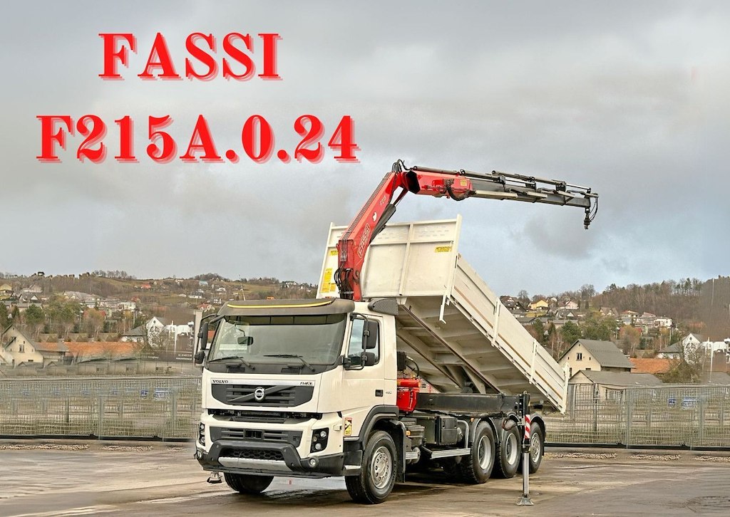 Volvo FMX 450 Kipper 6,50m*FASSI F215A.0.24 + FUNK*8x4 kiper