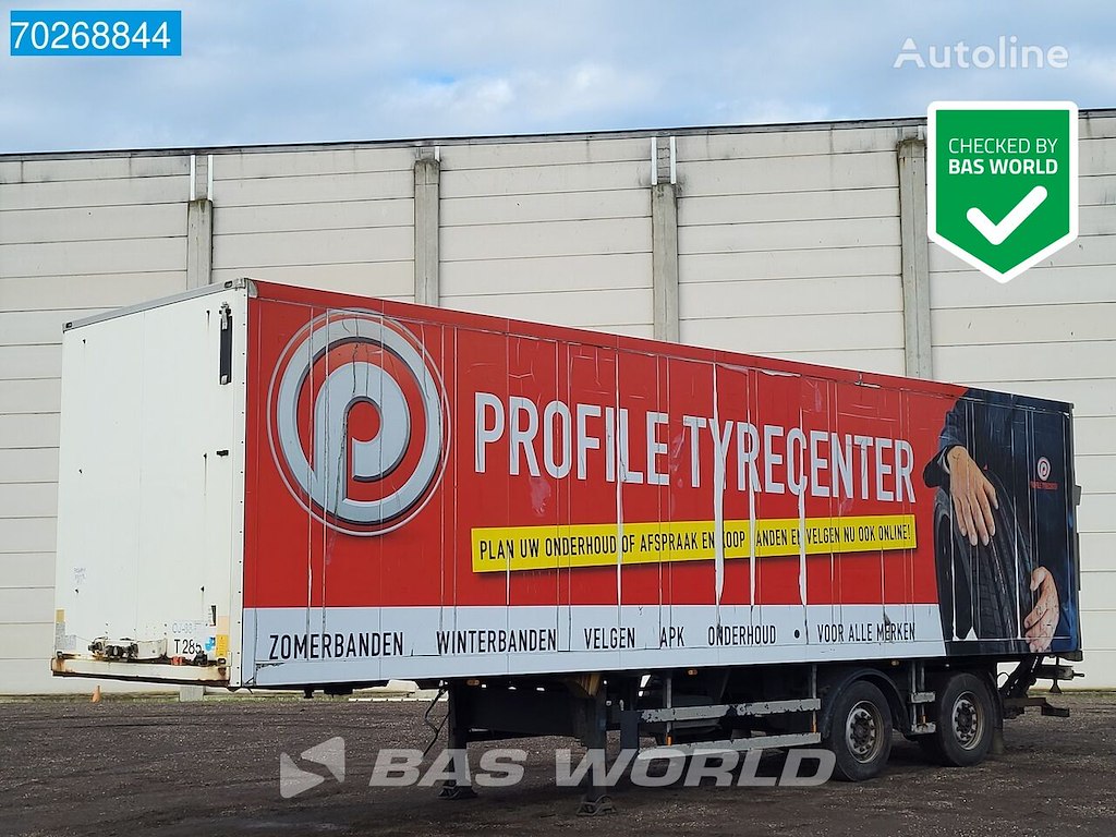 Schmitz Cargobull SKO18 2 axles Tailgate Lenkachse LBW furgon poluprikolica