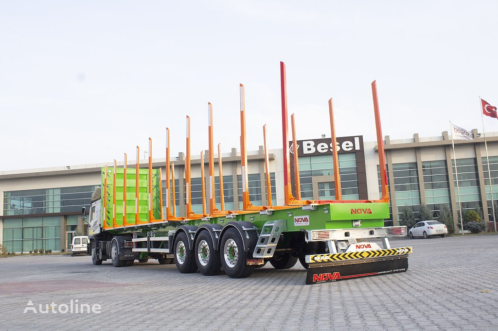 Nova Nova New - Timber Transport Semi Trailer - 2025 - Domex Bunks poluprikolica za prevoz drva