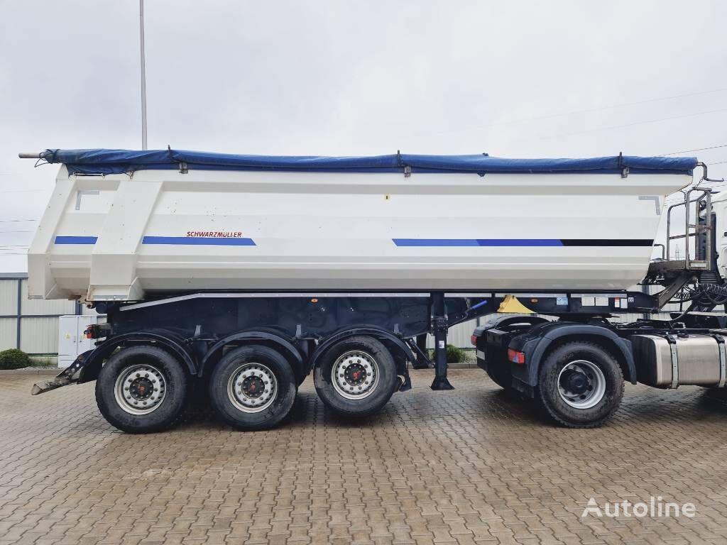 Schwarzmüller K3A * steel tipper *27m3 * 4x4 * saddle 1 380 mm* poluprikolica kipera